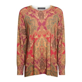 Elena Miro Pull imprim&eacute; cachemire - Femme - Pulls - Multicolore - Taille: 42 FR