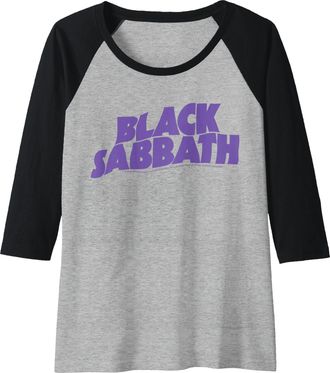 Black Sabbath Schwarzes Sabbath offizielles Logo Raglan