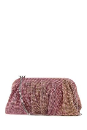 Benedetta Bruzziches Womens Embellished Fabric Large Venus Clutch Roseflambe