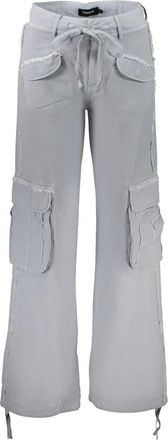 Desigual Femme, Pantalons, Gris, Taille: 40 FR Pant Village