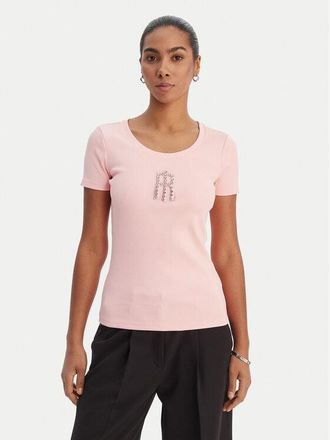 Fracomina T-Shirt FP26ST3001J42701 Korallenfarben Slim Fit