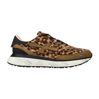 Premiata Leoparden Wildleder Sneakers - - Shoes - Damen - Braun - 39 EU