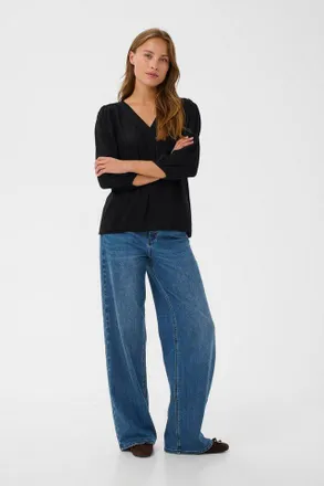 Kaffe Langarmbluse Langarm-Bluse KAfia
