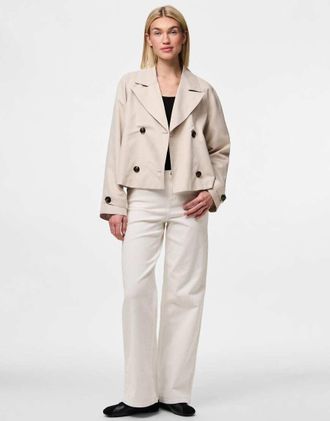 Pieces Trench - Gris argenté