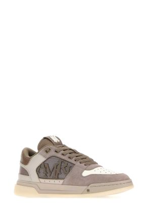 Amiri Taupealabaster Leather Sneaker