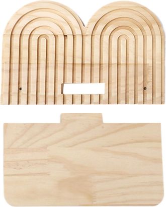 Generico Schwebende Regale aus Holz, rustikale Eckregale f&uuml;r Flur, dekoratives Regal ohne Bohrst&auml;nder, Heimstudio, Innenraum, Familienzimmer, Freunde, Erwachse