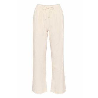 Saint Tropez Eis Elastische Taille Hose L&auml;ssige Silhouette - - Trousers - Damen - Wei&szlig; - M