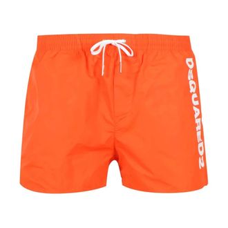 Dsquared2 Homme, Maillots de bain, Orange, Taille: 2XS Boxer Midi PA 100% Maillot de Bain