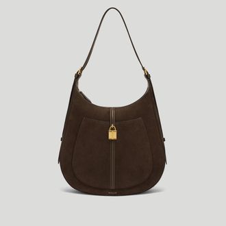 DeMellier Le Hobo Siena Su&egrave;de Mocha & Petit Grain Mocha DeMellier