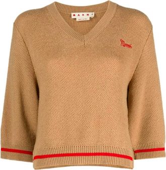 Marni Damen, Strickwaren, Braun, 3XSGr&ouml;&szlig;e