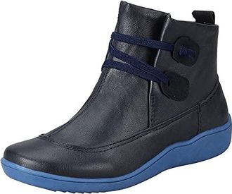 Generic Bottes pour femme en similicuir - Bottes dhiver plates &agrave; lacets - Soutien de la vo&ucirc;te plantaire - Antid&eacute;rapantes - Coupe large - Bottes courtes classi