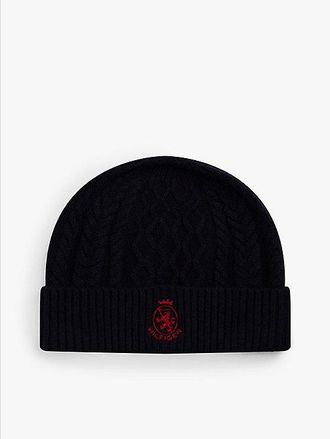 Tommy Hilfiger Bonnet en maille torsad&eacute;e &agrave; &eacute;cusson