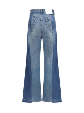 E.L.V. Denim Womens Arcola Jeans Dark-Mid Blue Cotton Dark/mid