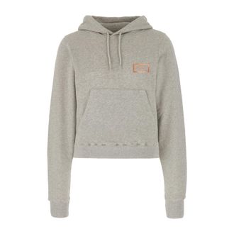 Martine Rose Logo Appliqu&eacute; Cotton Hoodie - - Sweatshirts & Hoodies - Herren - Grau - M