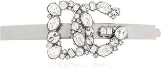 Dolce & Gabbana Femme, Accessoires, Gris, Taille: ONE Size Pince &agrave; cheveux orn&eacute;e du logo