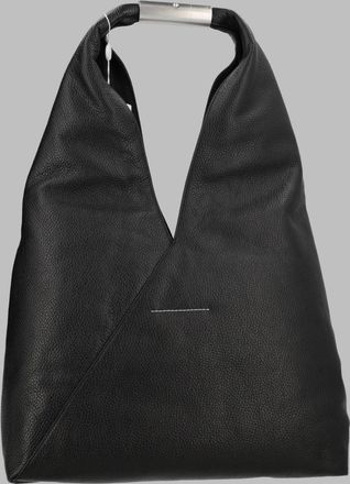 Maison Margiela Womens Handbag Japanese Black Leather Handbags Hand Bags