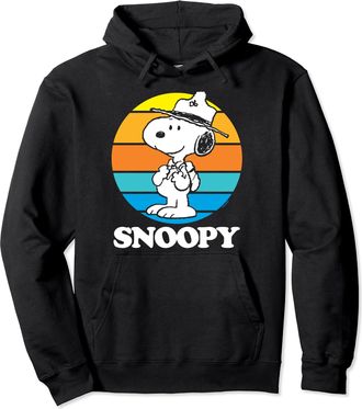 Peanuts Erdn&uuml;sse - Snoopy Beagle Scout Sunset Pullover Hoodie