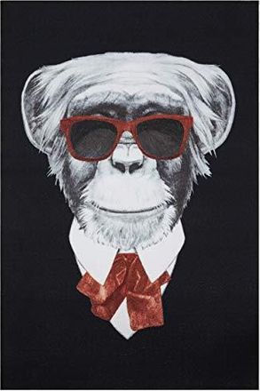 Andiamo Teppich Modern Designteppich Karl der Affe Fotodruck 100 x 150 cm, 100% Polyamid