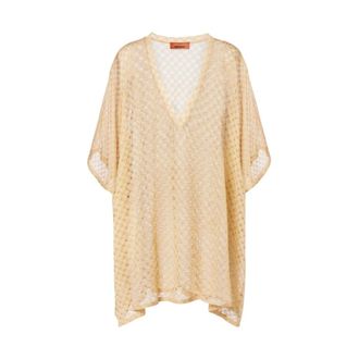Missoni Femme, Blouses et Chemises, Jaune, Taille: 36 FR Caftan Court