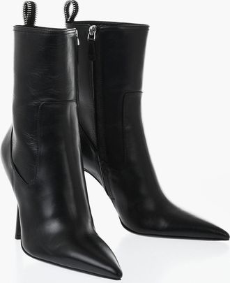 Dsquared2 Point-Toe Stiefeletten aus Leder mit seitlichem Rei&szlig;verschluss, 11 cm Absatz Dsquared2