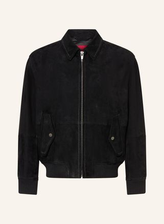 HUGO BOSS Hugo Lederblouson Lemai schwarz