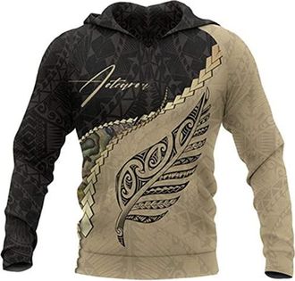 Keephen Sweats &agrave; Capuche Viking Odin Celtic Wolf pour Hommes r&eacute;tro mythologie Nordique Viking Thors Hammer Printing Sweats &agrave; Capuche avec Poche
