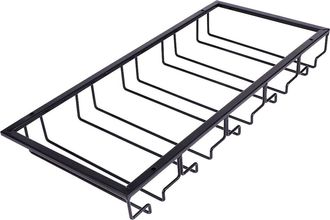 OSALADI Eiserner Weinglasaufh&auml;nger 5 Fach Schwarzer Glasbecherhalter f&uuml;r Zuhause und Bar Praktischer Weinglasst&auml;nder zur Stielglas Aufbewahrung