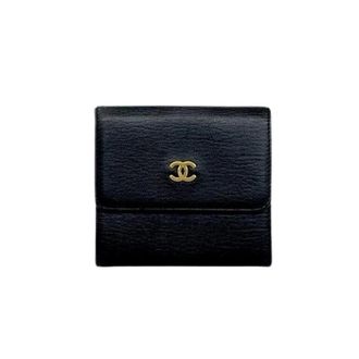 Chanel Portefeuille Tri-fold Pre-owned - Femme - Pre-owned - Noir - Taille: ONE Size