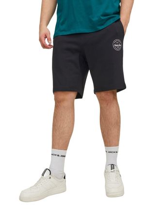 Jack & Jones Shorts Kurze Jogginghose Plus Size Sweat Pants Jogger Training Freizeit JPSTSHARK, Farben:Schwarz,Größe Shorts:W44