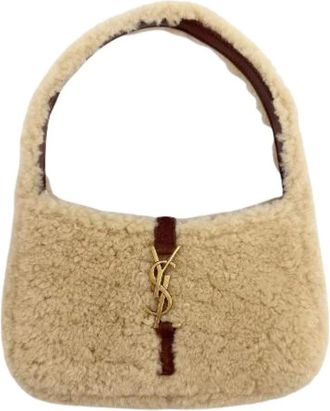 Saint Laurent Pre-owned Le 5 a 7 Mouton Hobo Bag - Femme - Pre-owned - Beige - Taille: ONE Size