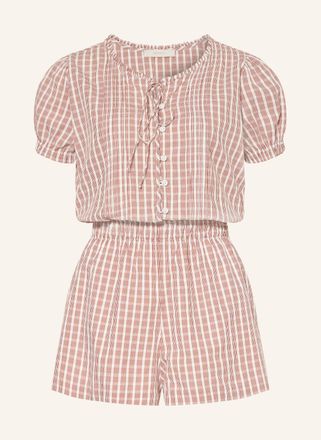 Faithfull The Brand Faithfull The Brand Jumpsuit Emilie Mit R&uuml;schen rot