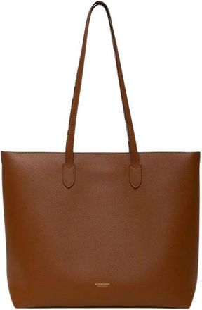 Burberry Medium Check-Lined Tote - - Bags - Damen - Braun - ONE SIZE