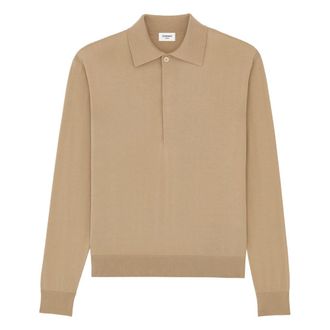 Saint Laurent Herren, Strickwaren, Beige, MGr&ouml;&szlig;e