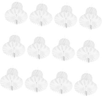 Amosfun Wabenf&ouml;rmige Papierglocken - 12er-Pack H&auml;ngende Hochzeitswaben - Glockenanh&auml;nger F&uuml;r Dekorationen