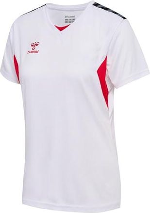 Hummel Hummel hmlAUTHENTIC PL Jersey S/S Femme, White/True Red, L