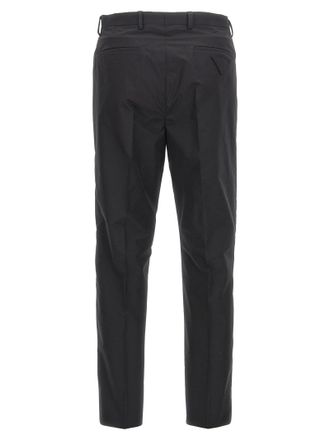 Prada Technical Cotton Trousers - Black