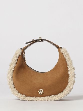 HUGO BOSS Mini sac &agrave; main en fausse fourrure avec monogramme et bandouli&egrave;re