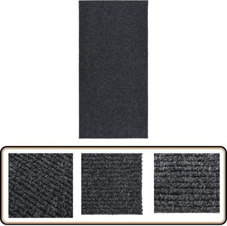 vidaXL Vidaxl - Tapis 100x200 cm Anthracite - Tapis Entrée - Tapis Intérieur - Tapis Design - Tapis Moderne - Tapis Anthracite