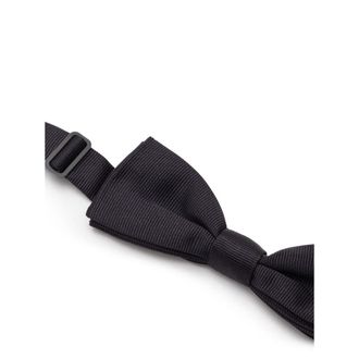 Dolce & Gabbana Mens Black Silk Bowtie Accessory