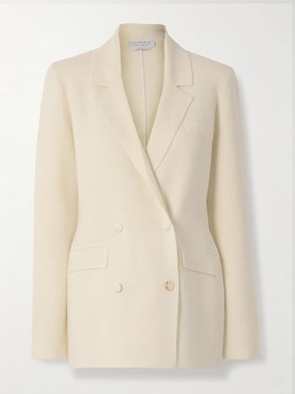 Gabriela Hearst Bowen Doppelreihiger Blazer Aus Strick Aus Wolle - Elfenbein