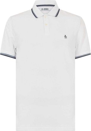 Original Penguin Poloshirt f&uuml;r Herren, Piqu&eacute;, kurz&auml;rmlig (Wei&szlig;)