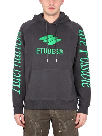 &Eacute;tudes Studio Logo-Embroidered Organic Cotton Sweatshirt - Black