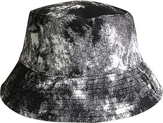 Generic Cocila Chapeau Seau Portable Imprimé Double Neutre Tie Dye De PêCheur -Soleil Casquette Baseball Camouflage (Black M) Cagoule Femmes Polaire Bonnet Tr