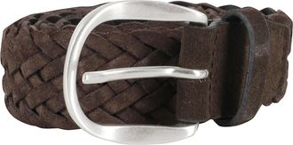 Orciani Homme, Accessoires, Brun, Taille: 110 CM Suede Woven Belt