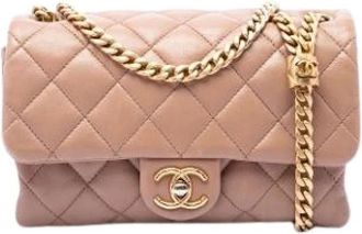 Chanel Sac bandouli&egrave;re Classic Flap Pre-owned - Femme - Pre-owned - Beige - Taille: ONE Size