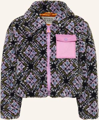 Scotch & Soda Teddyfell-Jacke blau