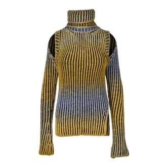Dondup Femme, Pulls, Multicolore, Taille: 38 FR Pull en Tricot Doux M&eacute;lange Alpaga