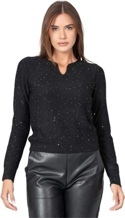 Kocca Femme, Blouses et Chemises, Noir, Taille: 44 FR Estellax L/S Sweater
