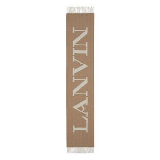 Lanvin Schal Curb Logo 35X200 - - Accessories - Herren - Braun - ONE SIZE