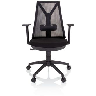hjh OFFICE Hjh Office - gebraucht] B&uuml;rostuhl Drehstuhl Falun Basic Netzstoff Stoff Schwarz Stuhl M&ouml;bel B-Ware